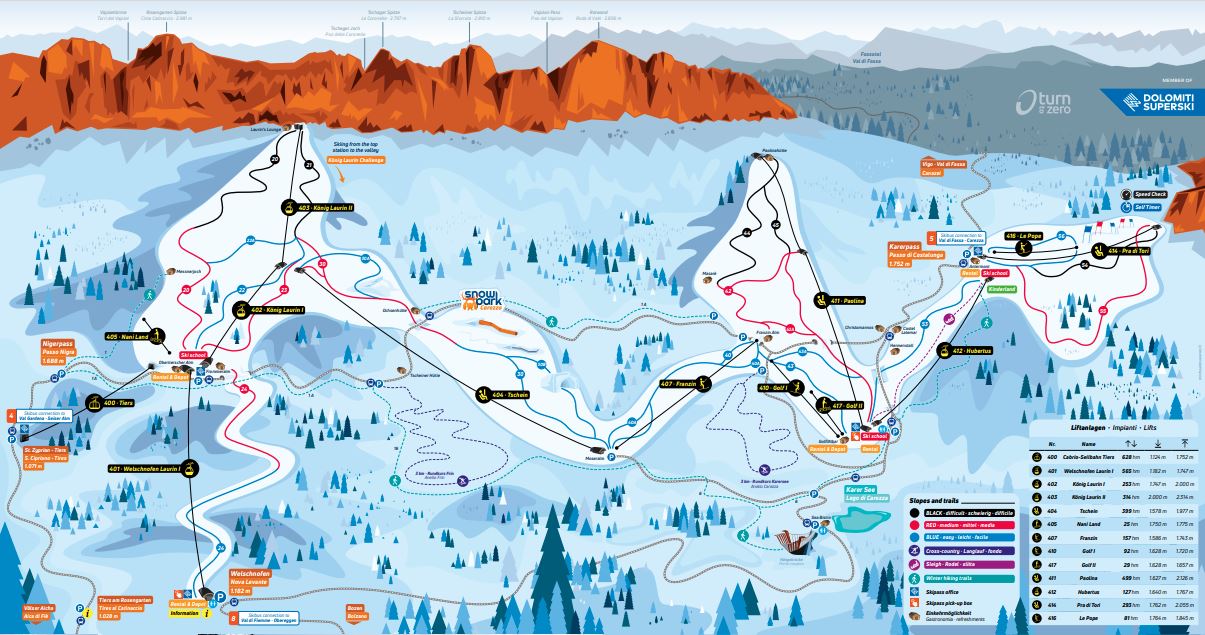 Sciare a Carezza con il camper – mondi paralleli – 旅行世界